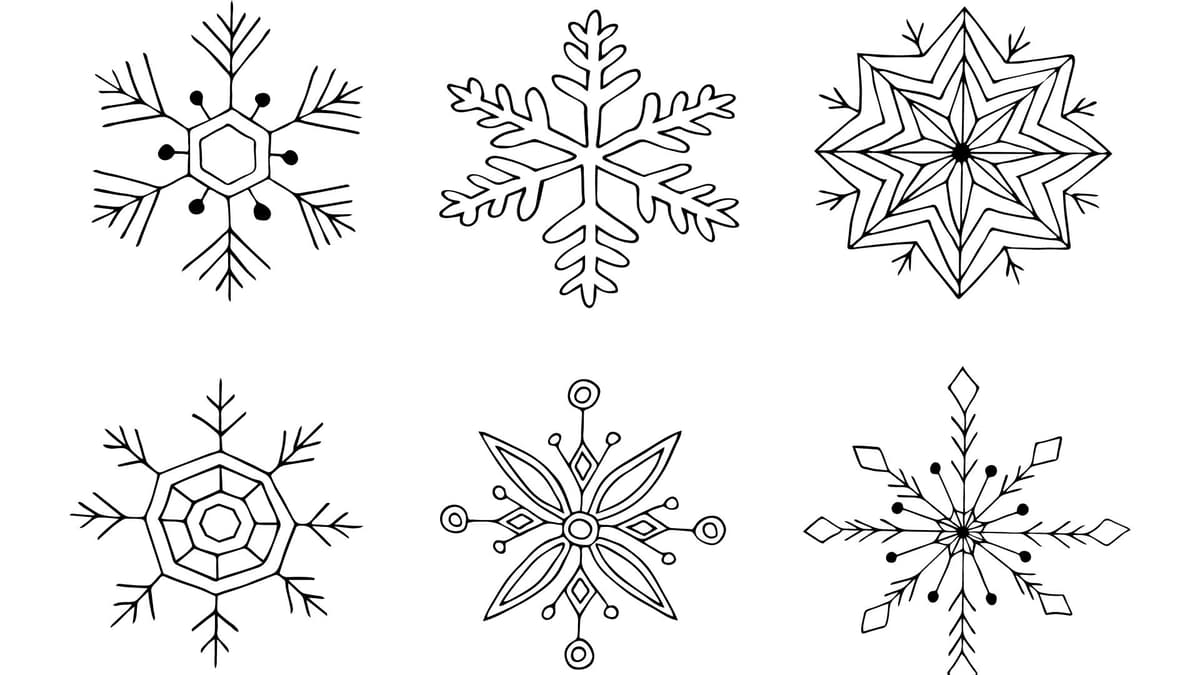 Schneeflocken zeichnen: So gelingt es Schritt für Schritt