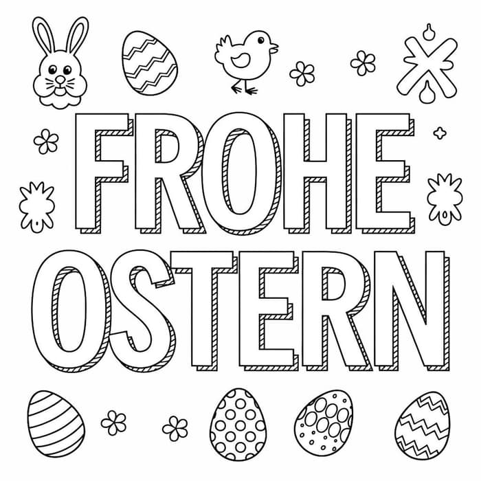 Ausmalbilder für Ostern – kostenlos zum Herunterladen