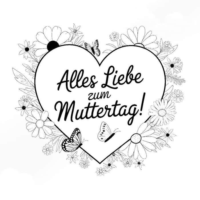 Ausmalbilder für den Muttertag: Kostenlos zum Herunterladen