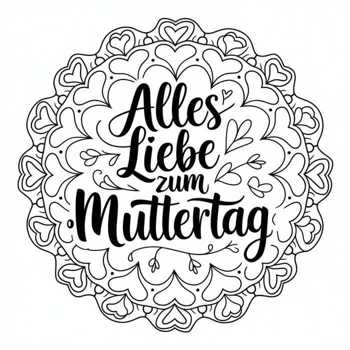 Ausmalbilder für den Muttertag: Kostenlos zum Herunterladen