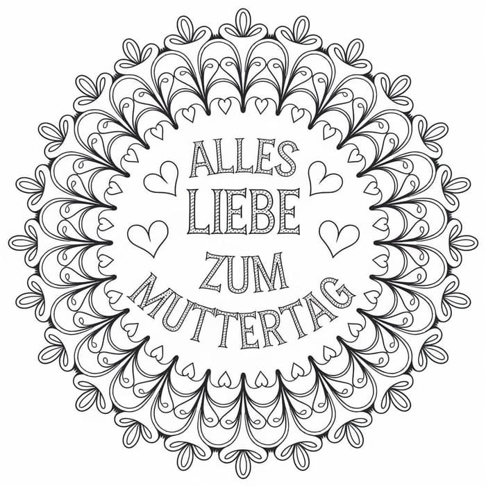 Ausmalbilder für den Muttertag: Kostenlos zum Herunterladen