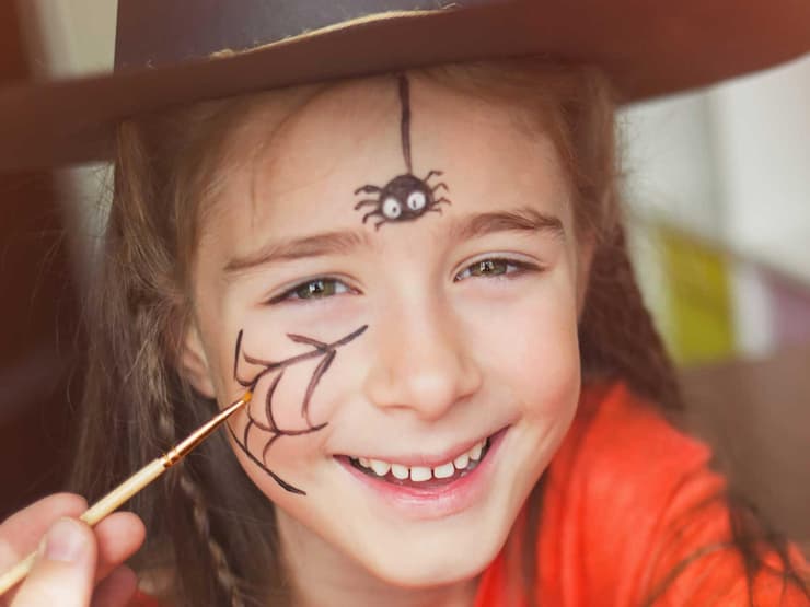 Spinne Schminken Kinder