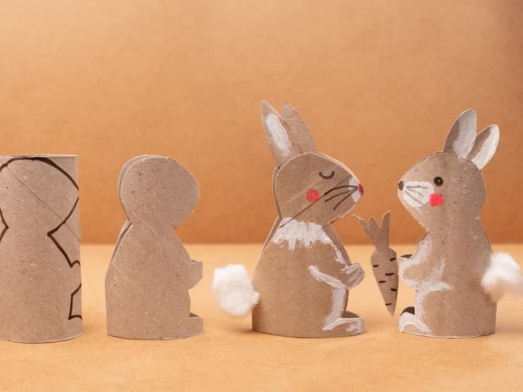 7 Last Minute-Ideen für selbst gebastelte Osterhasen