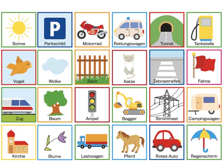 Auto-Bingo zum Ausdrucken: Gratis für euch