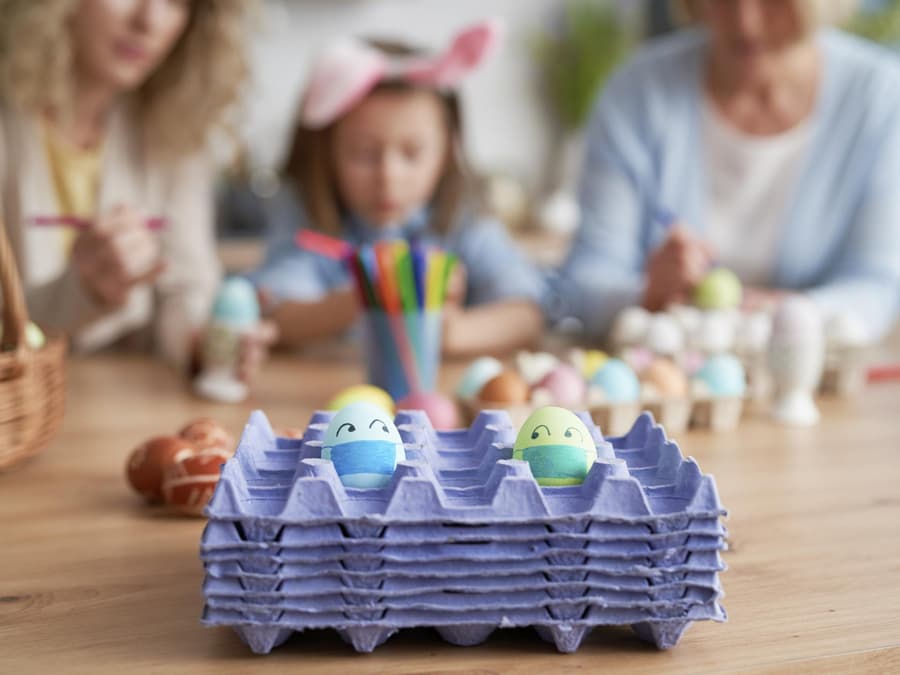 Osternester Mit Kindern Basteln